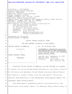 Government’s Sentencing Position, USA v Wayne Moran, March 2018 ...